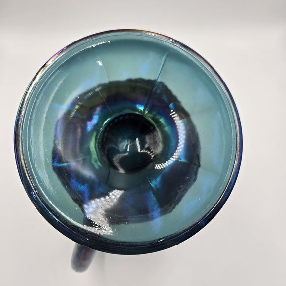 Indiana Glass | Dining | Iridescent Blue Indiana Carnival Glass Pitcher ...